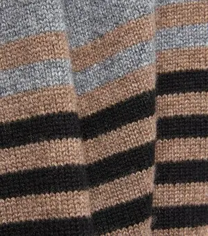 Paul Smith Cashmere Stripe Polo Sweater