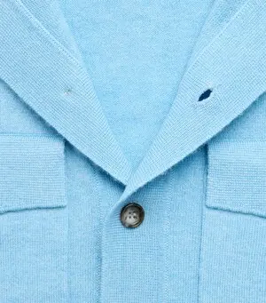ALLUDE Virgin Wool-cashmere Overshirt - Blue