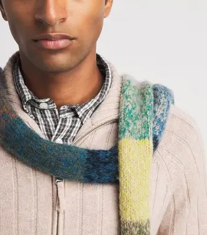 ALLUDE Wool-cashmere Rib-knit Cardigan