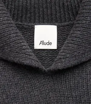 ALLUDE Cashmere Collared Sweater