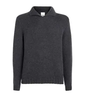 ALLUDE Cashmere Collared Sweater
