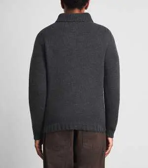 ALLUDE Cashmere Collared Sweater