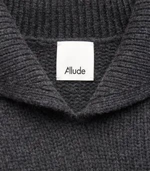 ALLUDE Cashmere Collared Sweater