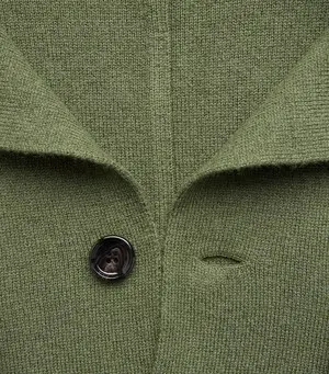 ALLUDE Virgin Wool-cashmere Overshirt - Green