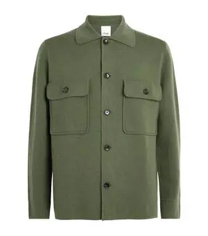 ALLUDE Virgin Wool-cashmere Overshirt - Green