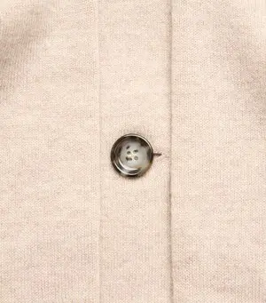 ALLUDE Wool-cashmere High-neck Cardigan