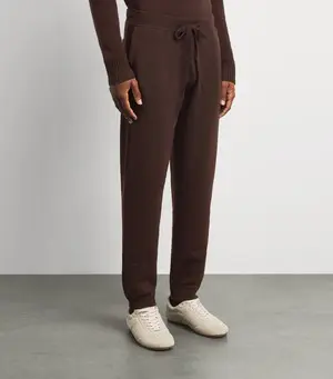 ALLUDE Virgin Wool-cashmere Sweatpants