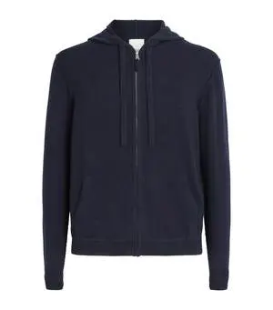 ALLUDE Wool-cashmere Zip-up Hoodie