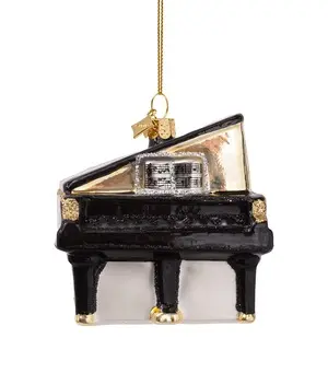 Harrods Grand Piano Tree Decoration Black