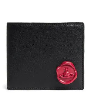 VIVIENNE WESTWOOD Supple Leather Bifold Wallet - Black