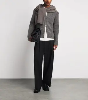 SAMSØE SAMSØE Alpaca-blend Sajob Zip-up Cardigan