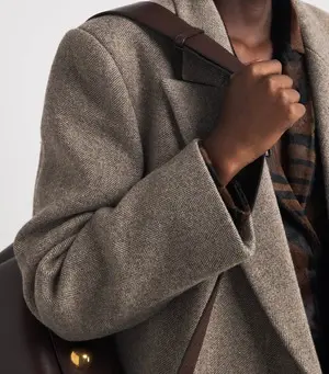 Source Unknown Wool Double-breasted Reyna Long Coat