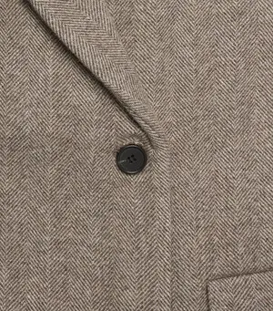 Source Unknown Wool Double-breasted Reyna Long Coat
