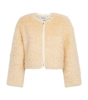 Source Unknown Shearling Cropped Jacket