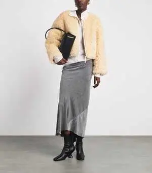 Source Unknown Shearling Cropped Jacket