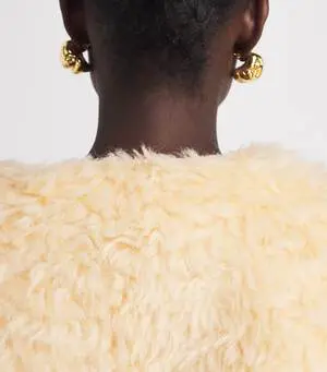 Source Unknown Shearling Cropped Jacket