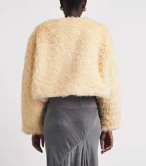 Source Unknown Shearling Cropped Jacket