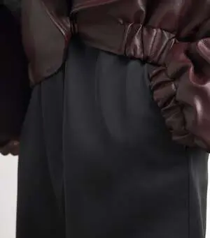Source Unknown Satin Wide-leg Tuxedo Trousers