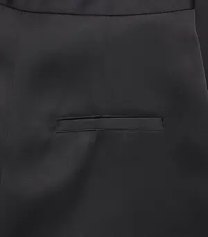 Source Unknown Satin Wide-leg Tuxedo Trousers