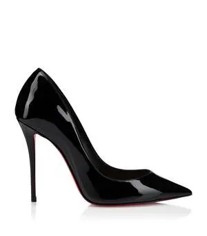 CHRISTIAN LOUBOUTIN La Pigalle 100 Patent Pumps - Black
