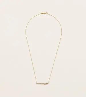 JENNIFER MEYER Yellow And Diamond Heart Necklace