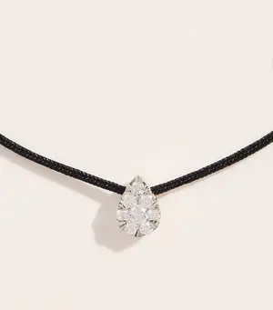 PERSEE Gold And Diamond Floating Necklace