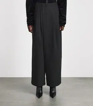 Source Unknown Leiko Pleated Wide-leg Trousers