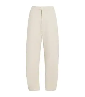 Source Unknown Twill Balloon Wide-leg Trousers - Ivory