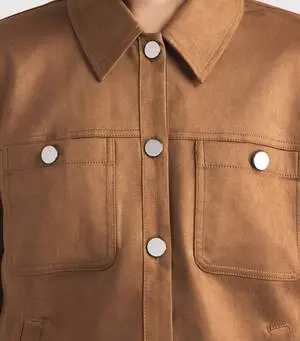 TOCCIN Faux Suede Isayla Shacket