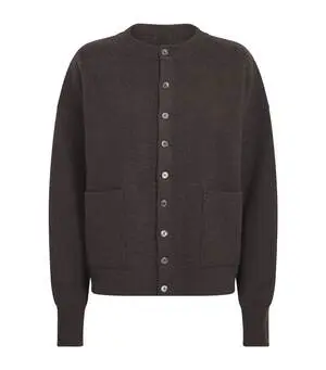 BIRROT Merino Wool Cardigan - Brown