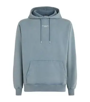 Drole De Monsieur Cotton Slogan Hoodie - Grey