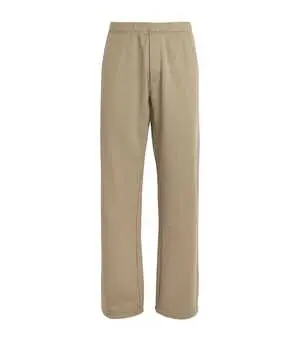 C.P. COMPANY Cotton Diagonal Raised Fleece Sweatpants - Grey