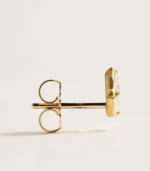 JADE TRAU Yellow And Diamond Poppy Drop Earrings