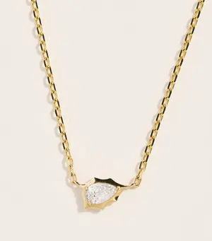 JADE TRAU Small Yellow And Diamond Envoy Alchemy Necklace - Gold