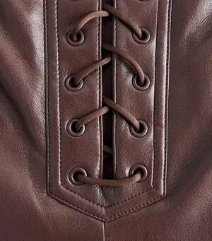 Alice + Olivia Faux Leather Lace-up Ravyn Trousers