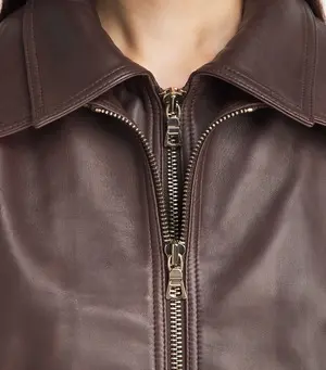 Alice + Olivia Double-layer Collins Leather Jacket