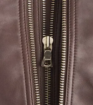 Alice + Olivia Double-layer Collins Leather Jacket