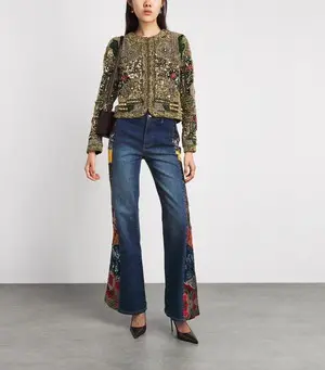 Alice + Olivia Embellished Kidma Jacket