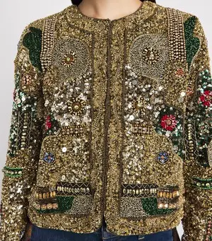 Alice + Olivia Embellished Kidma Jacket