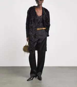 Khaite Satin Hunter Straight Trousers