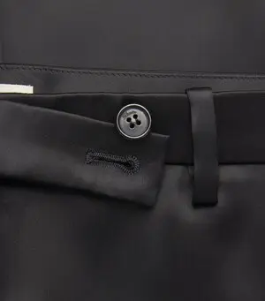 Khaite Satin Hunter Straight Trousers