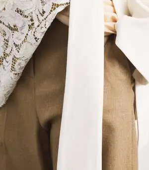 Khaite Wool Hunter Straight Trousers