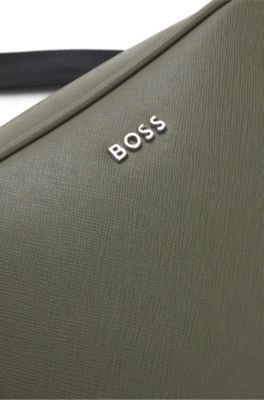 BOSS Reporter Bag With Silver-tone Logo Lettering