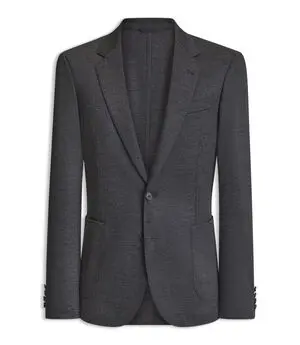 BOSS By Beckham Melange Jacket In Italian Virgin Wool