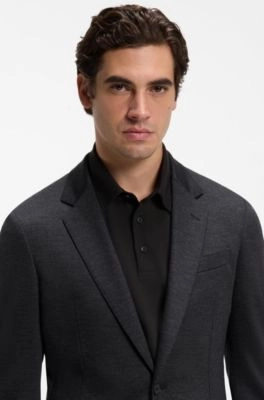 BOSS By Beckham Melange Jacket In Italian Virgin Wool