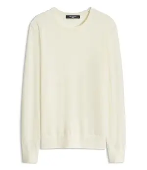 BOSS By Beckham Virgin Wool And Cashmere Sweater - White