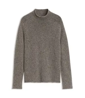 BOSS By Beckham Sweater In Virgin-wool Tweed - Light Brown