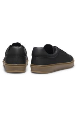 BOSS By Beckham Sneakers In Grained Leather