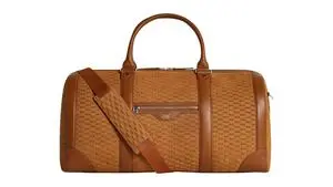 Kith Monogram Suede Traveler K55 Duffle Bag - Argil