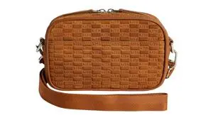 Kith Monogram Suede Crosswalk K20 Bag - Argil